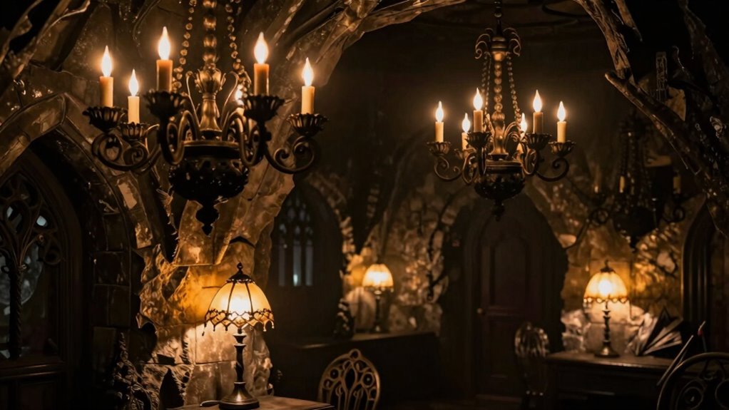 Gothic Chandeliers, Desk Lamps, and Ambient Light for Monster Dens ...